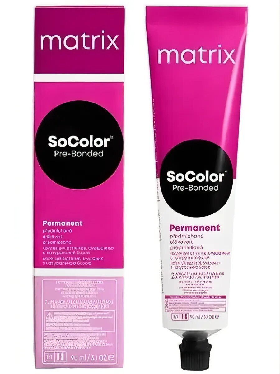 Краска для волос Matrix Coloring Hair SoColor Pre-Bonded, Перманентная краска для волос с бондером, 9G (9.03)