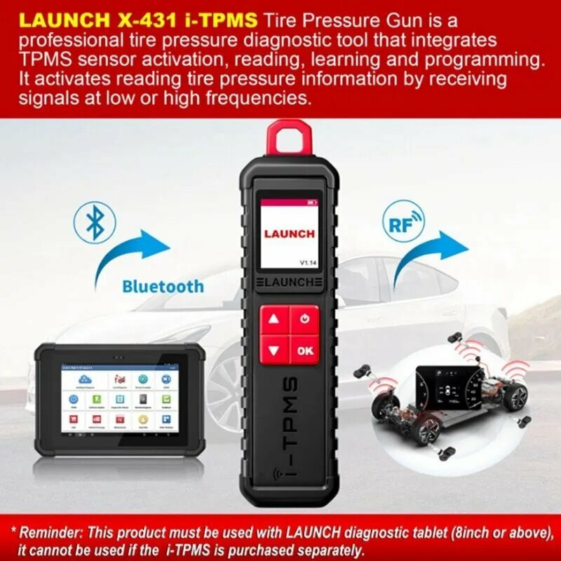 (QQOOJJZ))LAUNCH X431 I-TPMS Инструменты Для Диагностики Давления В Шинах