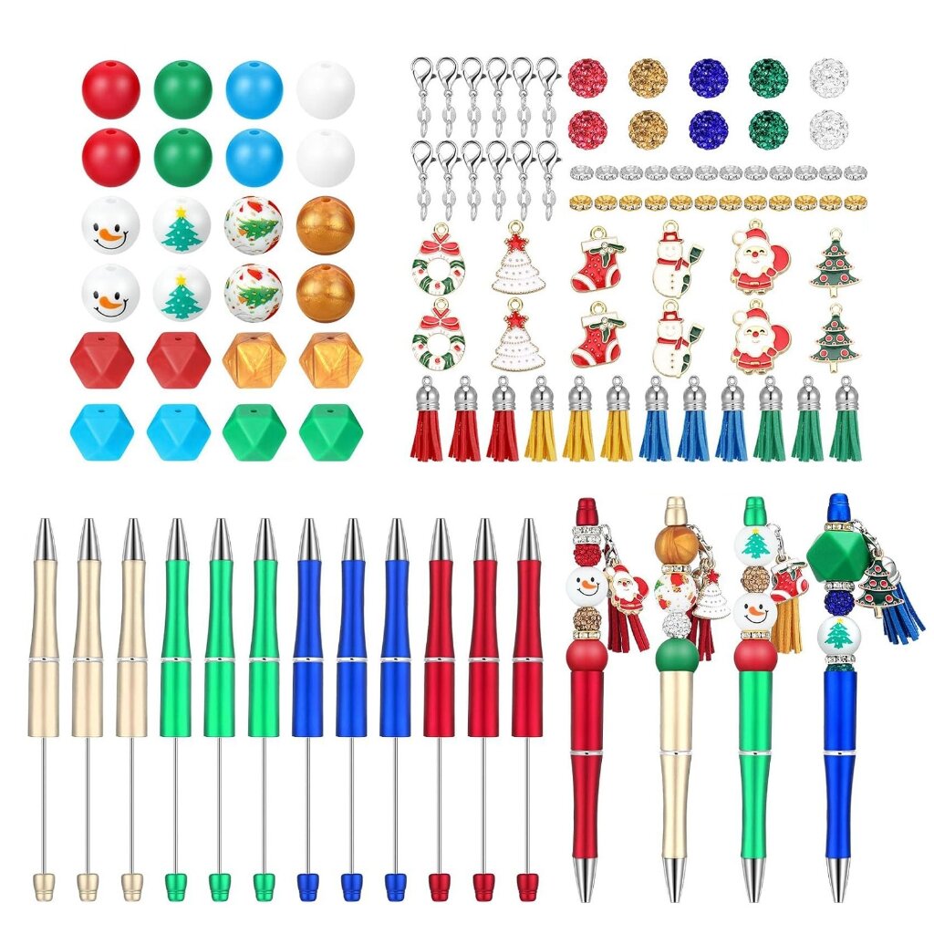 12шт раскрашенные рождественские шарики ручки мультфильм выдвижные роллерболы для ручки набор подарков школьный офис журнал принадлежности