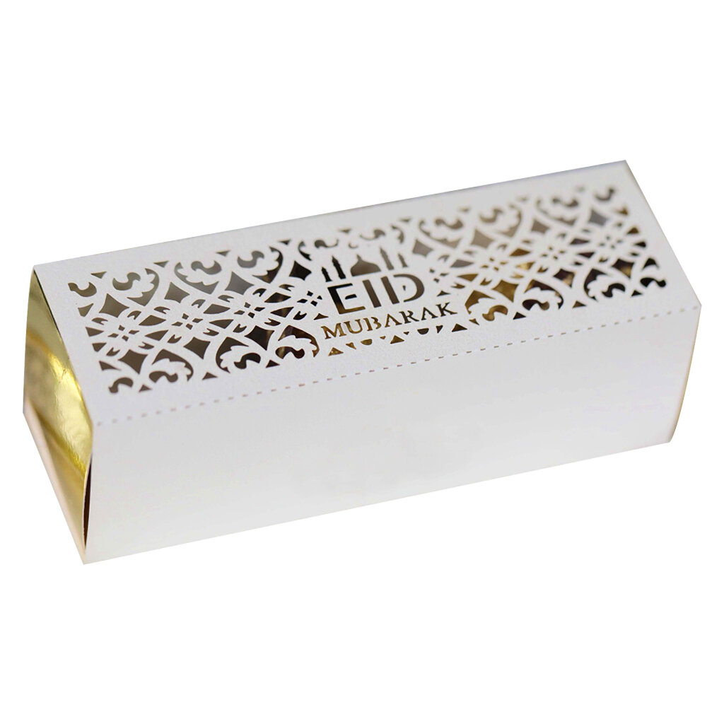 100шт Eid Mubarak Candy Box Полые Ramadan Kareem Шоколадные Подарочные Коробки Исламские