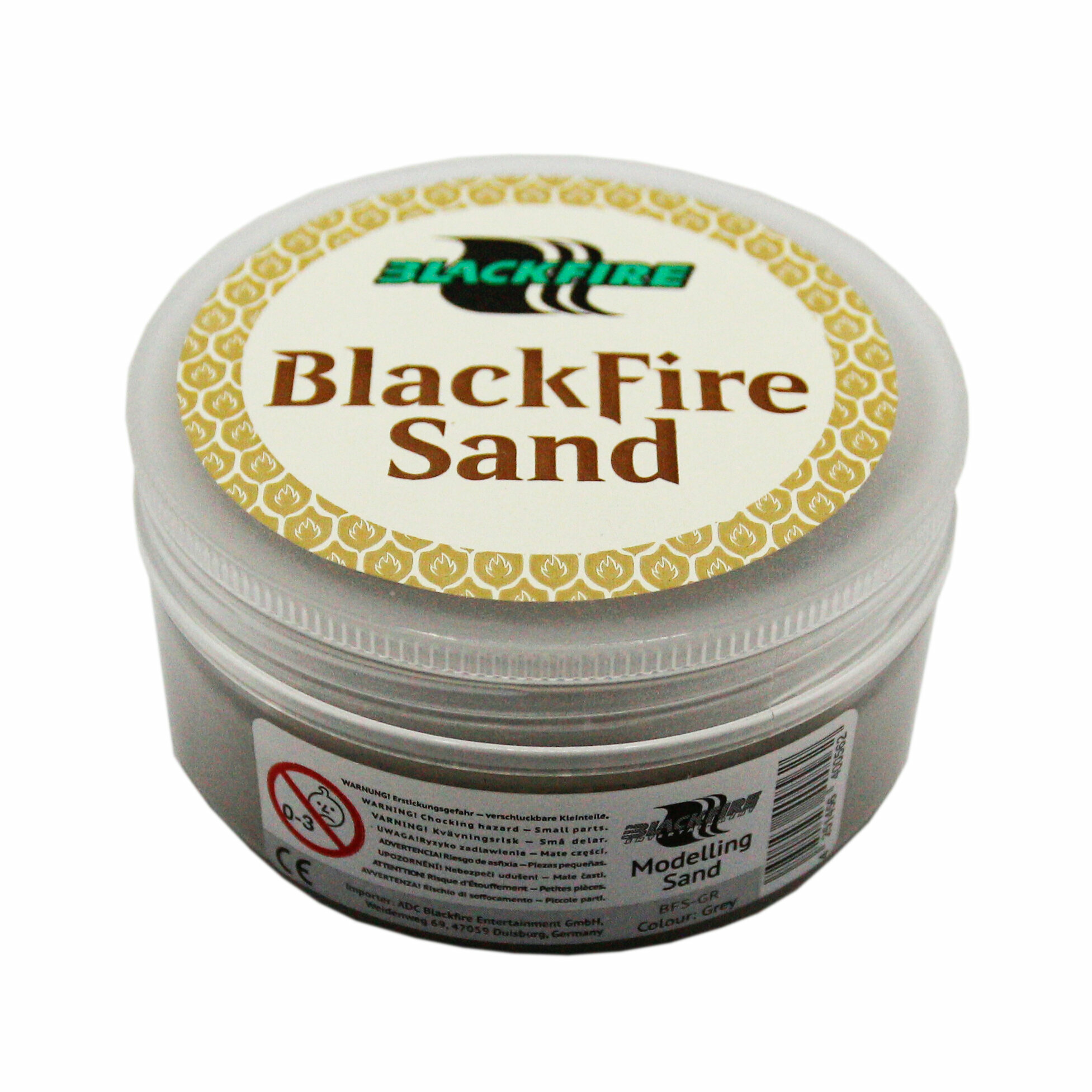 Модельный песок Blackfire для декорирования миниатюр и диорам, 120 мл, серый