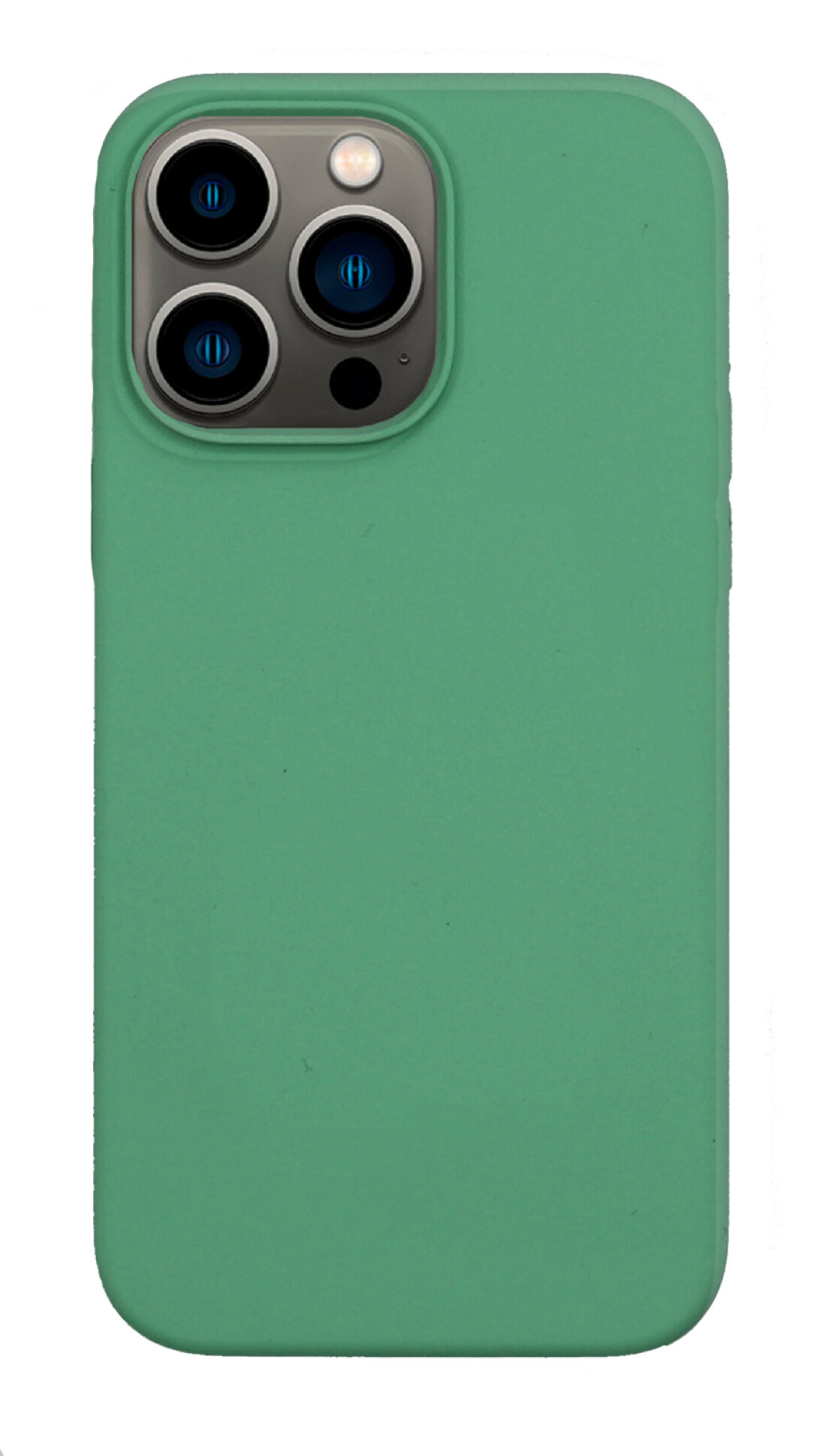 Чехол-накладка для iPhone 14 Pro Max, Silicon Case, без лого, мятный