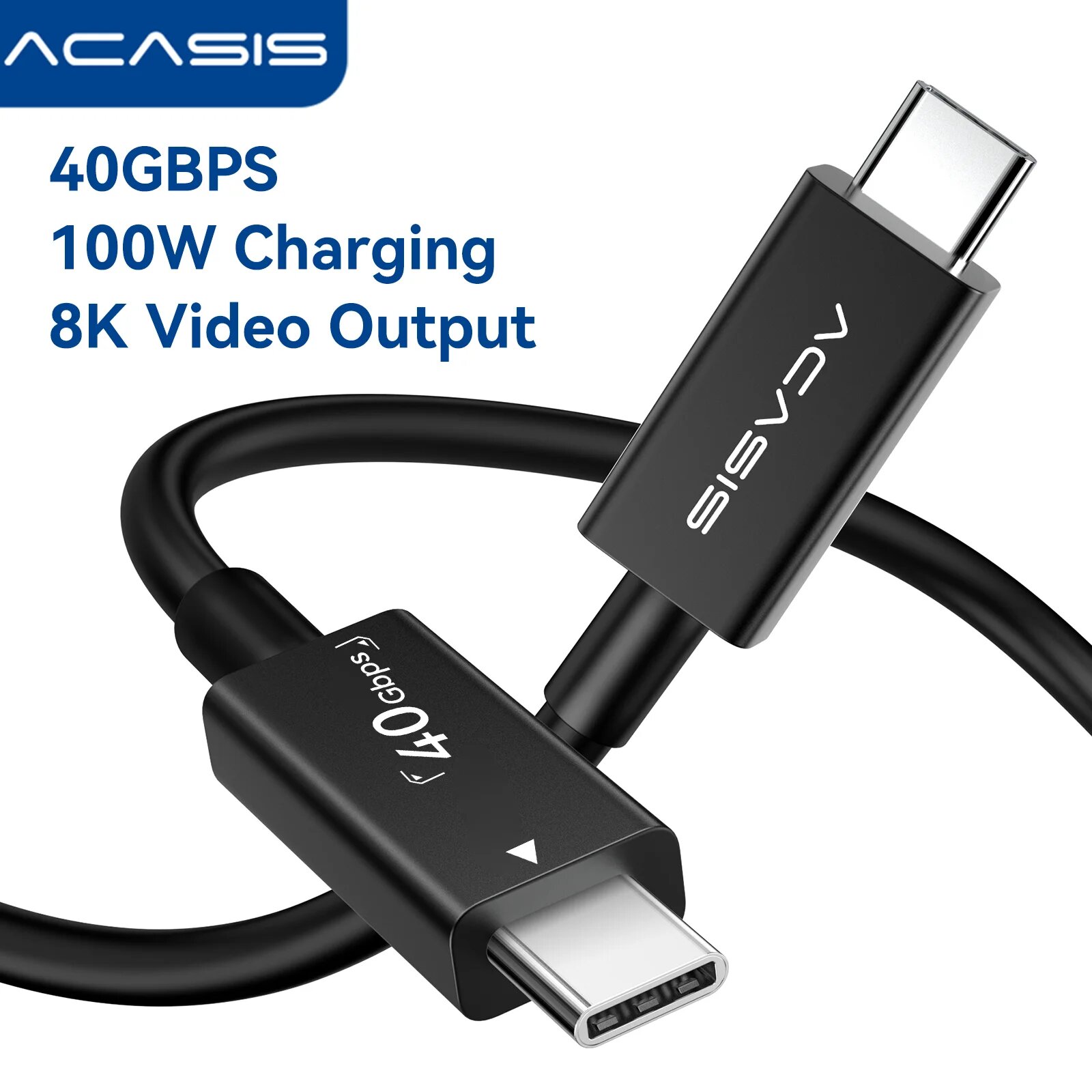 Кабель Acasis Thunderbolt 4, 2M, черный