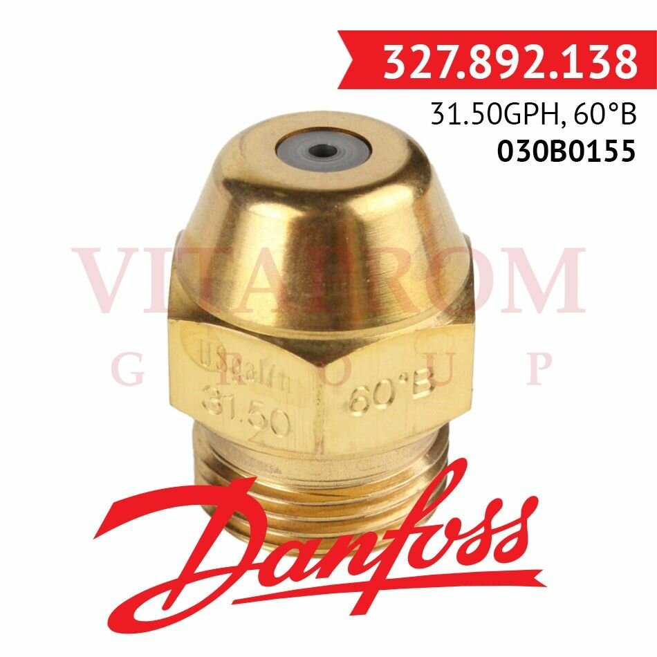 Форсунка Danfoss 31.50GPH, 60B, 030B0155 — фото 1