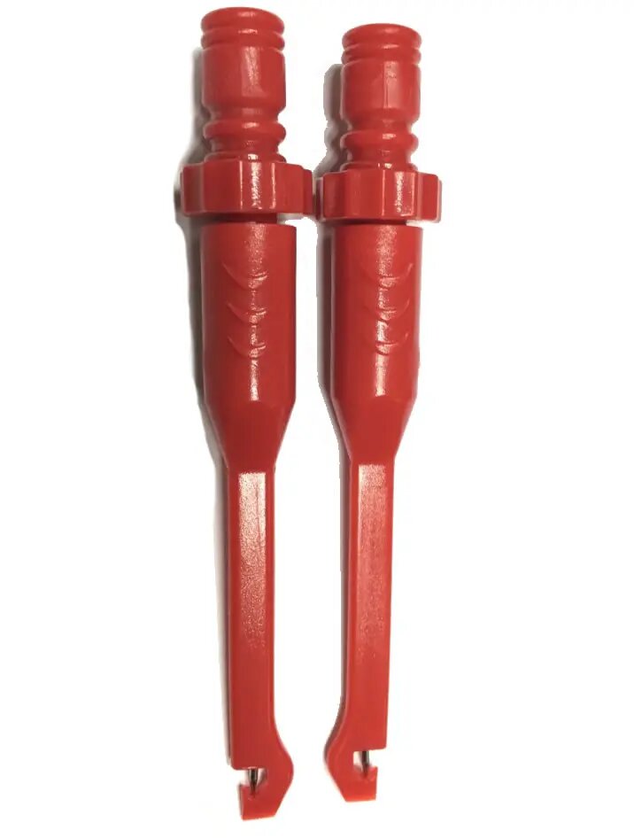 Автомобильный тестовый зажим Adduswin, 2 шт, зажим для кабеля, пирсинг, тестовый зажим с 4 мм банановое сиденье зажимом для прокола 2pcs Red color