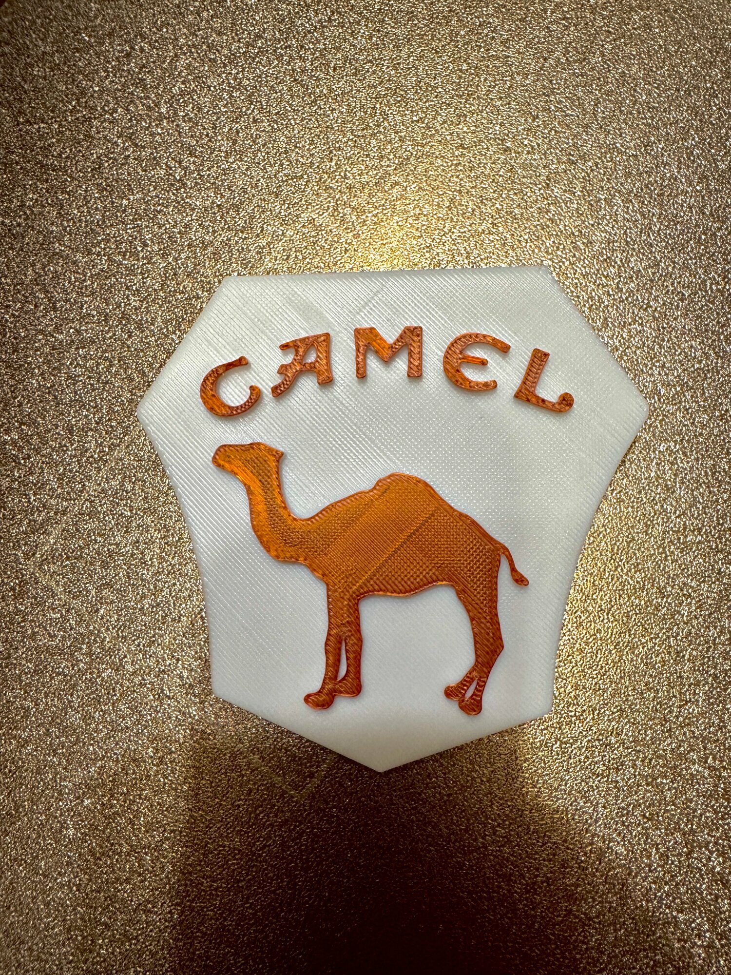 3D Print. Газель бизнес шильдик на решетку радиатора Camel. ABS пластик.