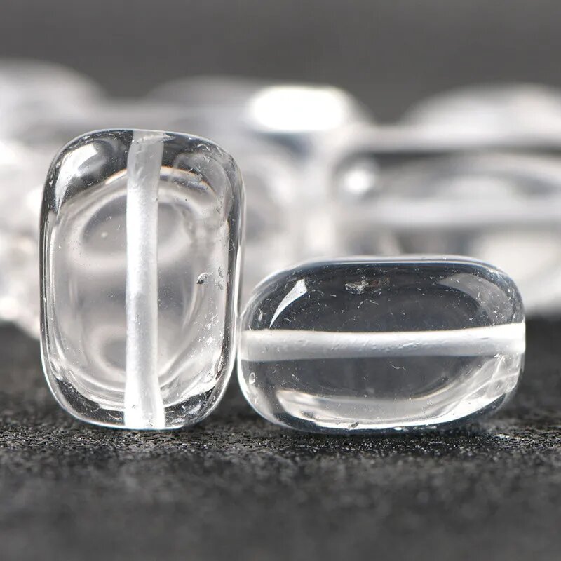 Кристаллы белого кварца бусины 5A