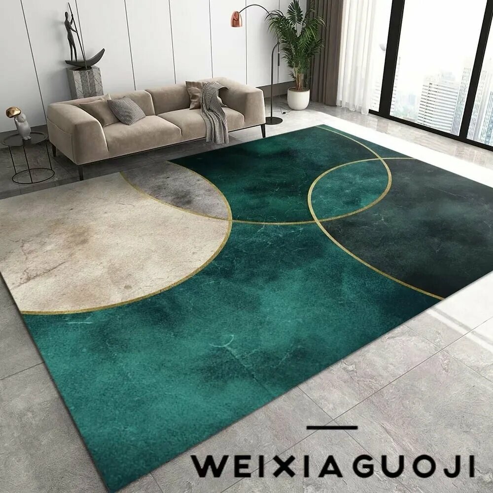 Коврик для кухни "Изумрудный мрамор" 140x200 см