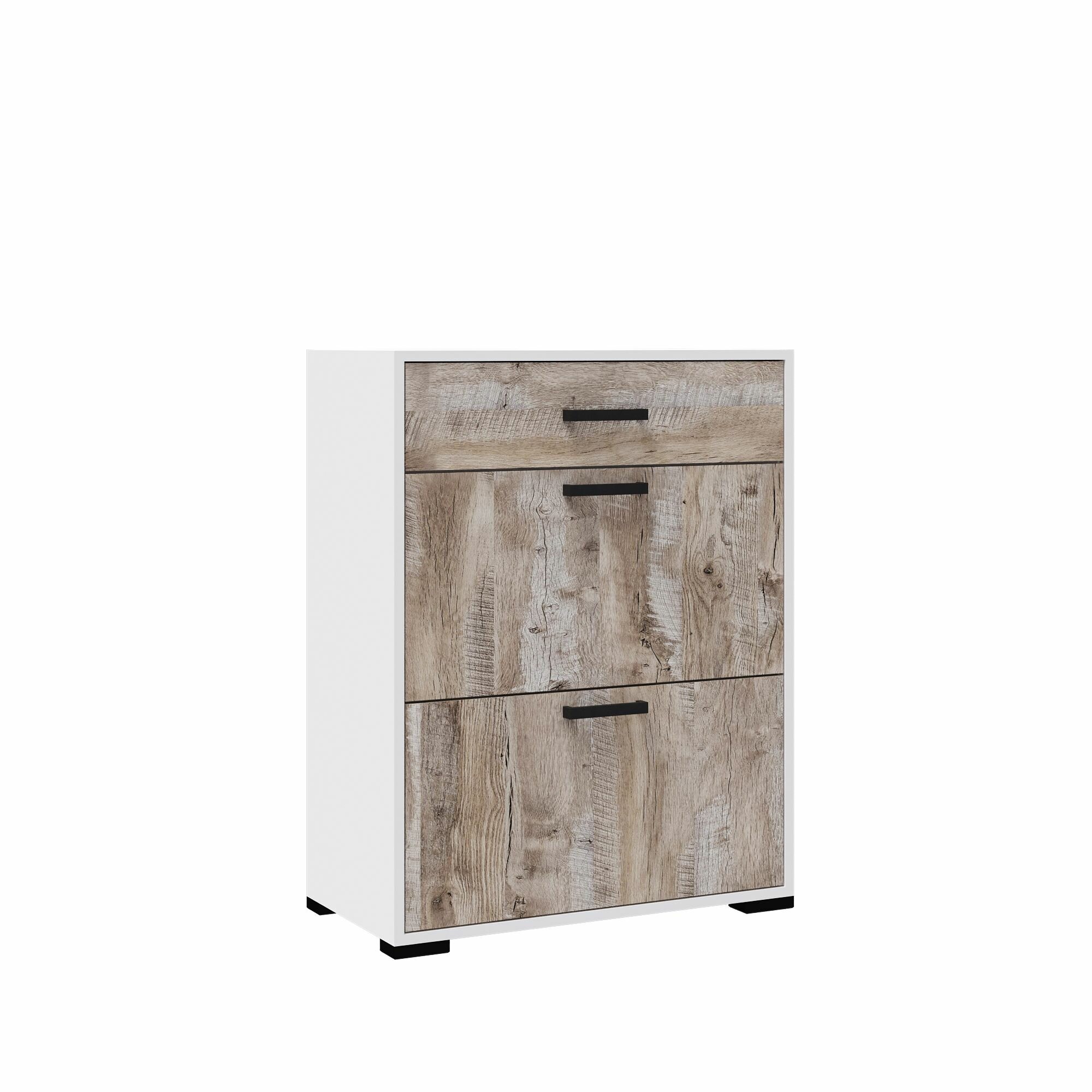 Прихожая Бриз обувница белый/дуб юкон (Микон)