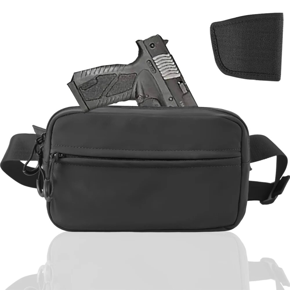 Поясная сумка для скрытого ношения с кобурой, сумка для пистолета, поясная сумка для быстрого доступа для мужчин и женщин, уличная поясная сумка EDC