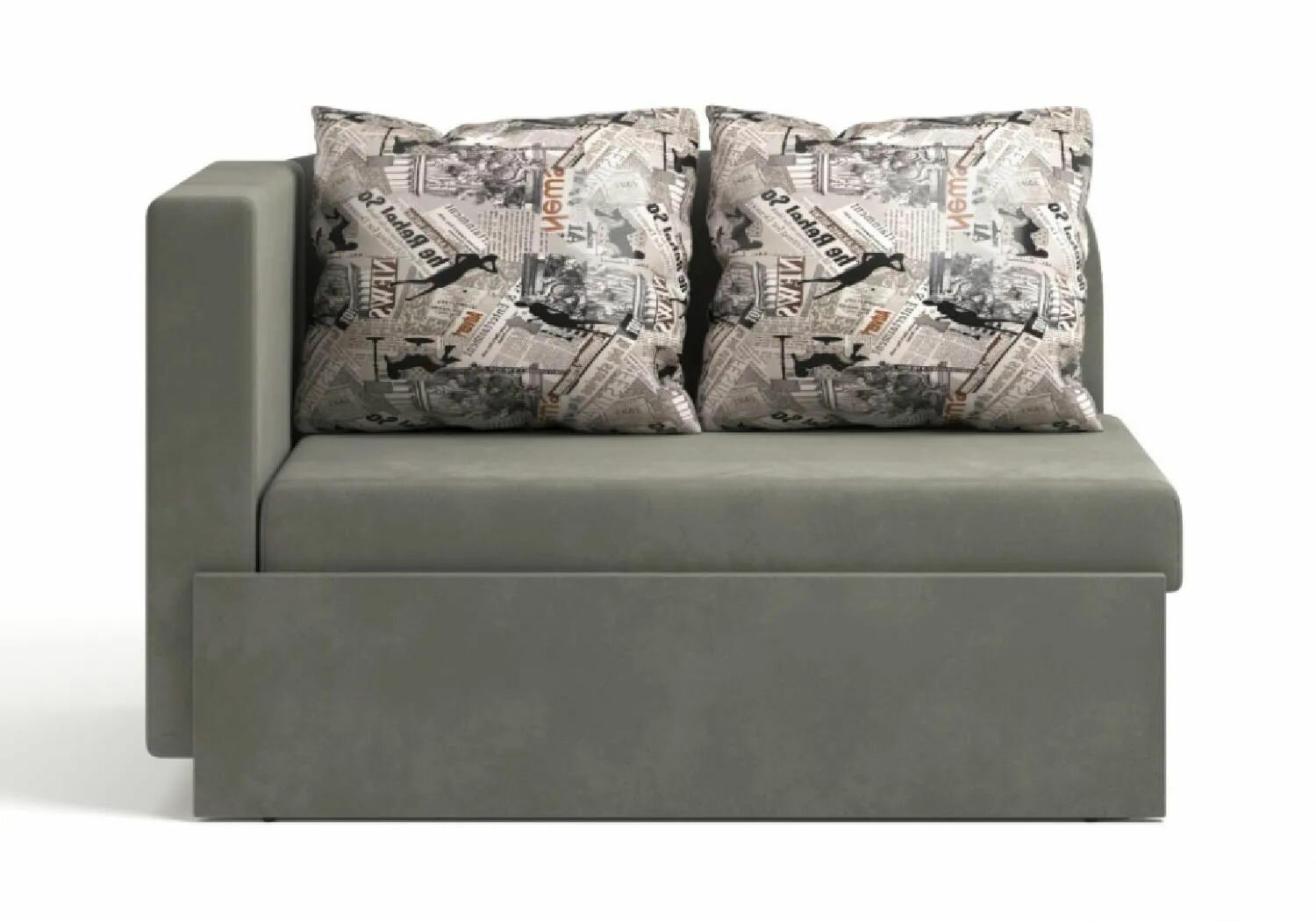 Диван Кларис, серый