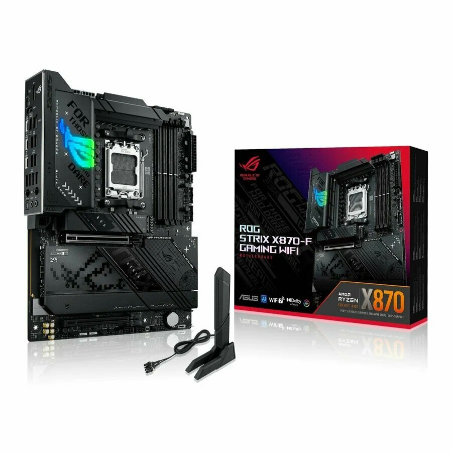 Материнская плата Asus ROG STRIX X870-F GAMING WIFI SocketAM5 AMD X870 DDR5 ATX AC`97 8ch(7.1) 2.5Gg