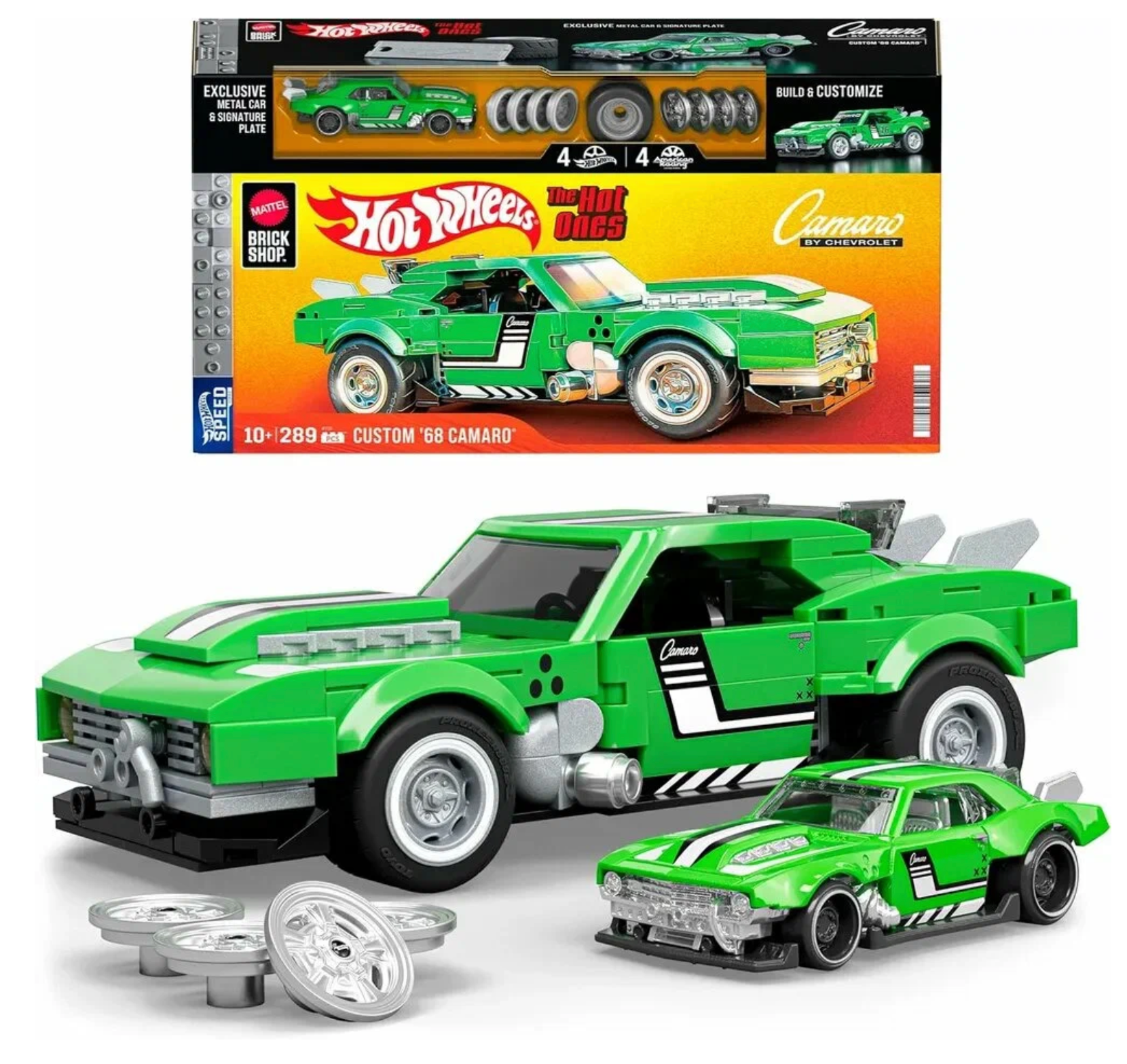 Конструктор Hot Wheels Speed Серия Автомобиль Custom '68 Camaro JFT16