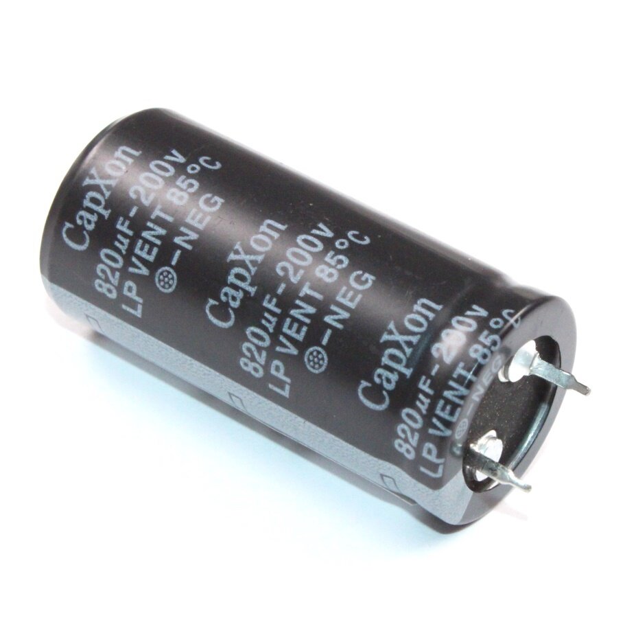 ECAP 820 мкФ / 200В (22х45) 85°C, Конденсатор электролитический, Capxon