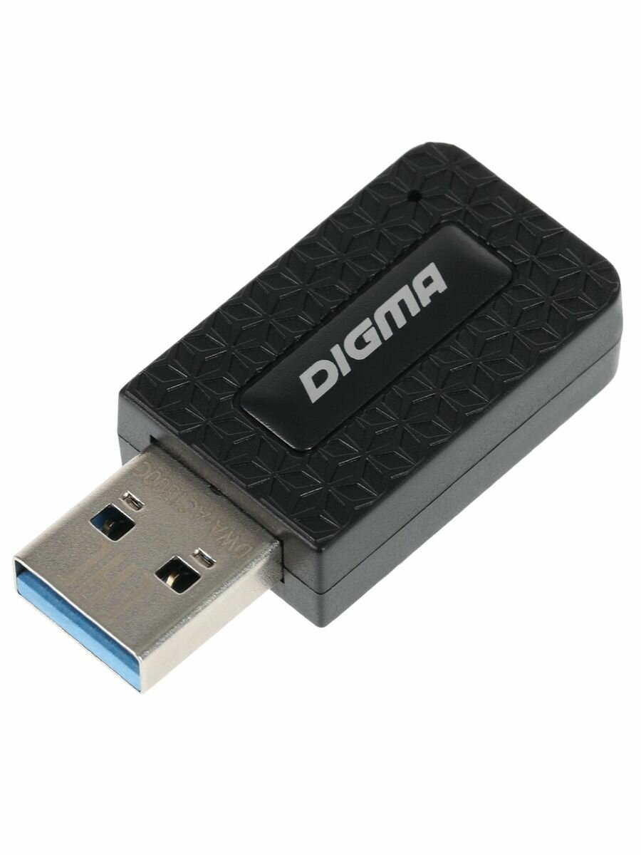 Сетевой адаптер Wi-Fi Digma DWA-AC1300C AC1300 USB 3.0 (ант. внутр.) 1ант. (упак:1шт)
