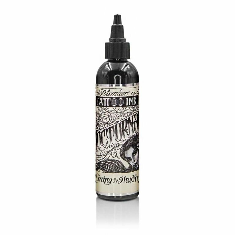 Краска для тату черная универсальная Lining & Shading Black Nocturnal Tattoo Ink, 60 мл