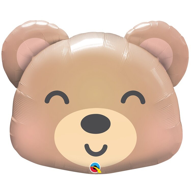 Воздушный шарик Qualatex фигура 6, Мишка милый, фольгированный