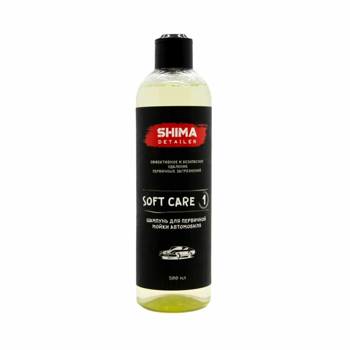 SHIMA DETAILER SOFT CARE шампунь для первичной мойки автомобиля, 500 мл