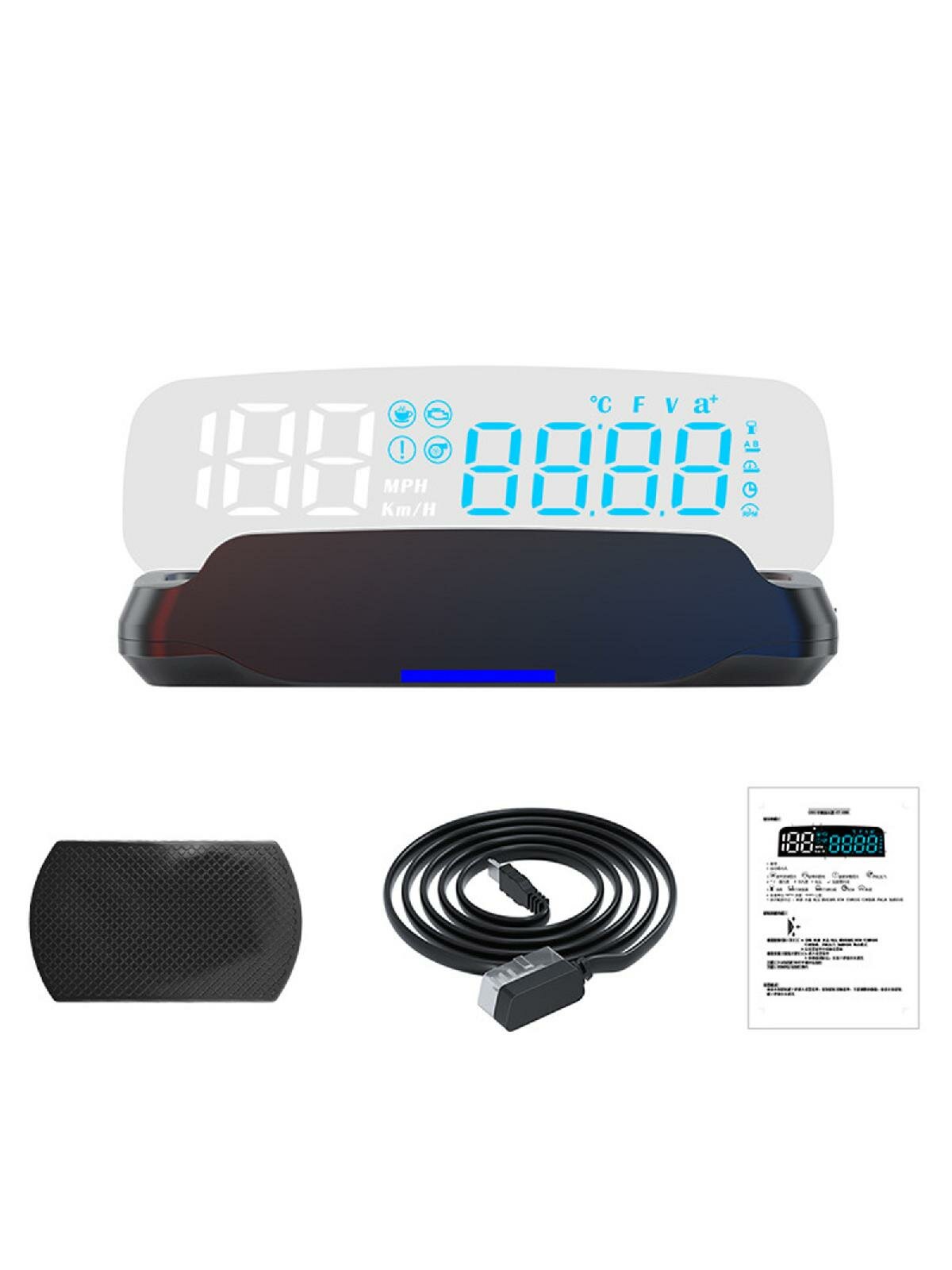 Автомобильный OBD2 HUD-дисплей C7B head-up display