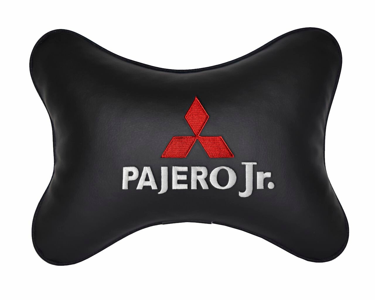 Подушка на подголовник черная экокожа MITSUBISHI Pajero Jr