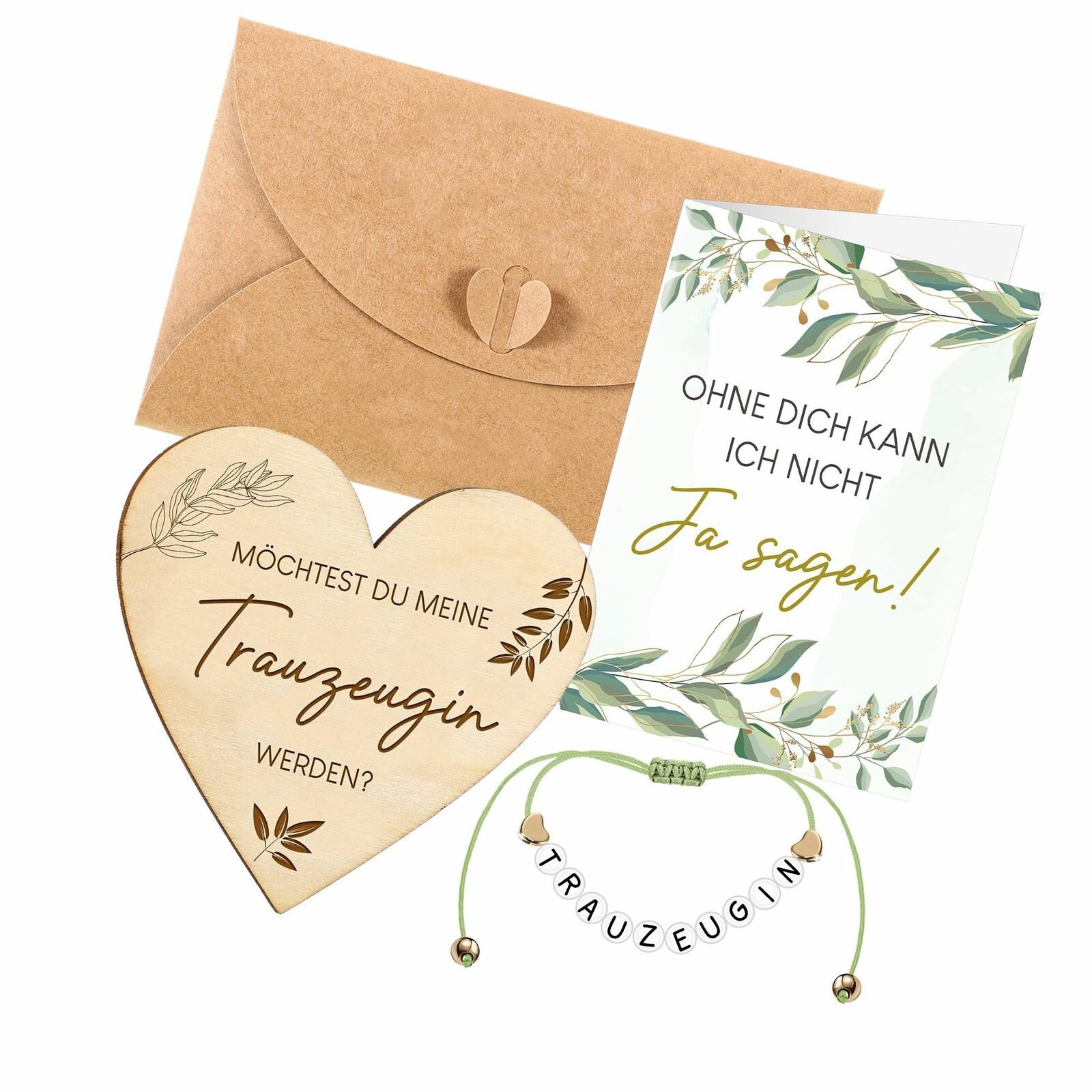 Минималистский деревянный кулон в форме сердца на веревочке