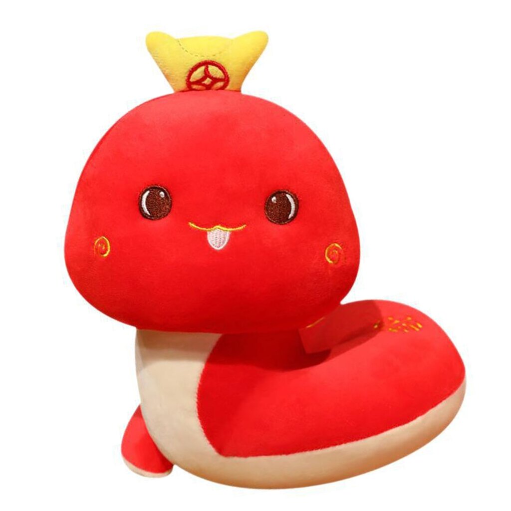 Игрушка змеи китайского новогоднего чучела для талисманов плюшевые животные 2025 года