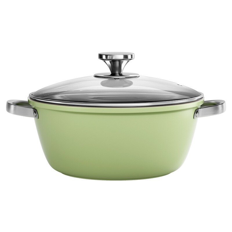 Керамическая кастрюля для супа с зеленым авокадо и сковорода для жарки бытовая сковорода с антипригарным покрытием