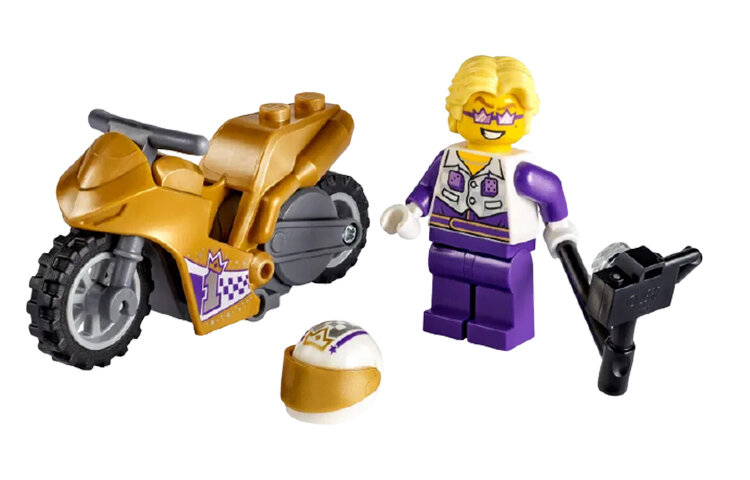LEGO City Collection Stunt Мотоцикл Селфи Конструктор из Пластика 14 шт. 60309