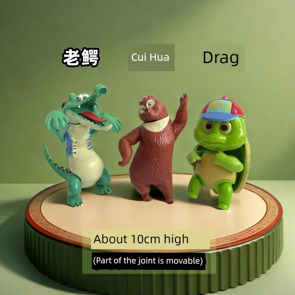 Набор плюшевых игрушек: Медведь, Большой Медведь, Маленький Медведь, Бледный Медведь, Сильный Медведь, Мощный Медведь,