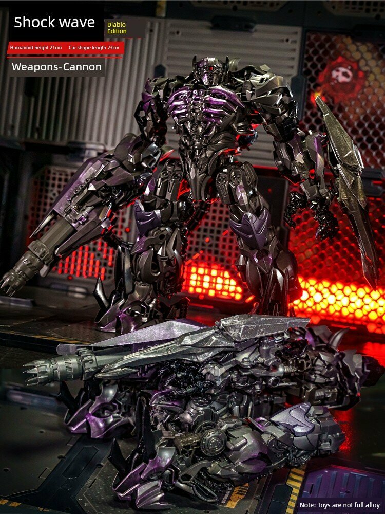 Трансформер Саундвейв, темная версия, аллюминиевая фигурка для детей, коллекционная фигурка