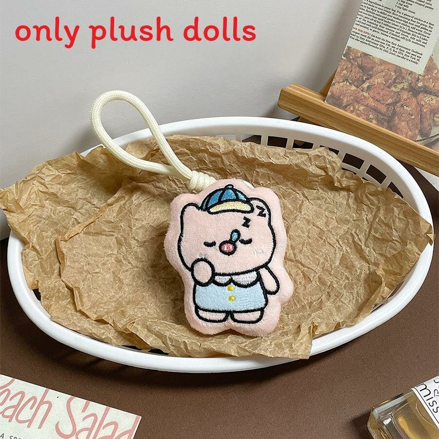 Soft dog pig and rabbit plush keytag with compact design for gift giving and collecting pig