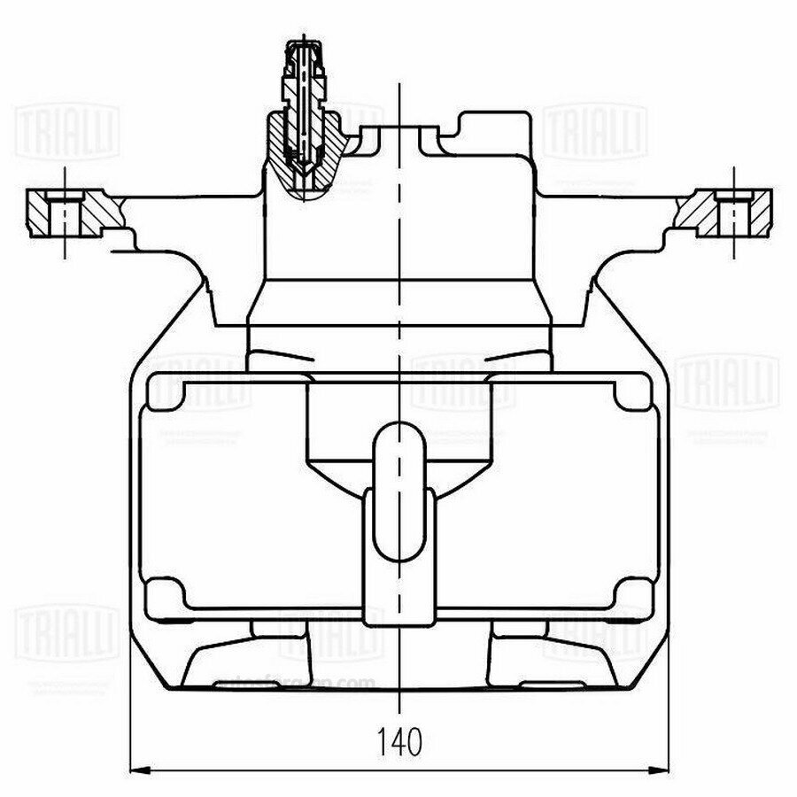 TRIALLI CF206901 Суппорт торм. для а/м Mazda CX-5 (12-)/(17-) перед. лев. d=60мм (CF 206901)