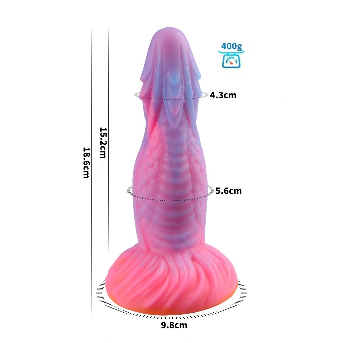 Fantasy Dragon Penis — силиконовый дилдо уникальной формы с присосками, светящийся мастурбатор для женщин.