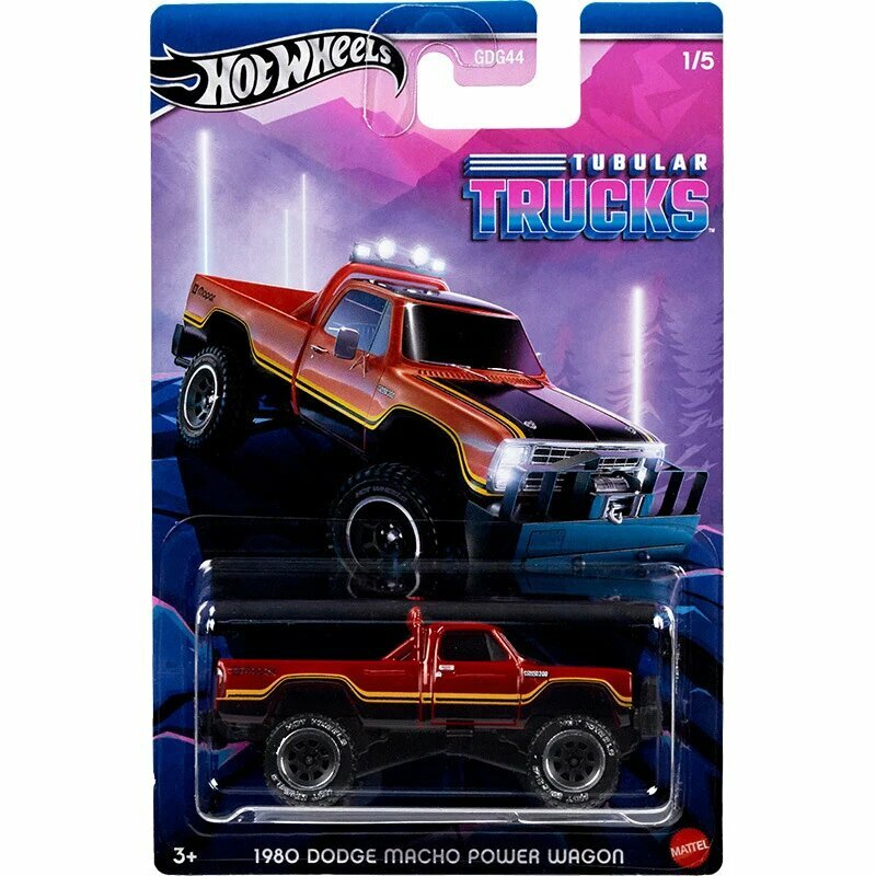Hot Wheels Машинка Tubular Trucks 1980 Dodge Macho Power Wagon HRR95/HWR58