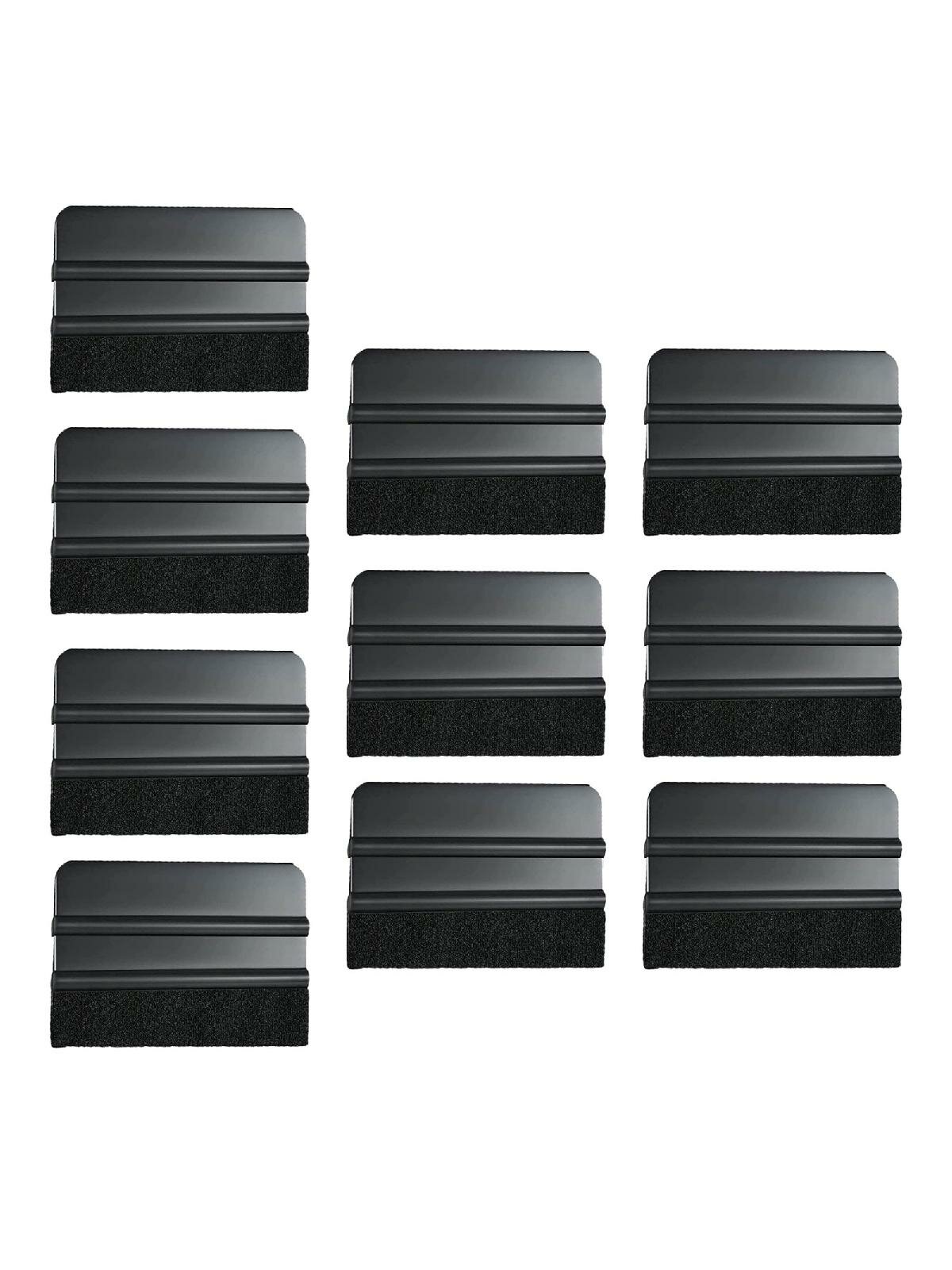 10 шт. Войлочный ракель для виниловой обертки автомобиля, карбоновая пленка, Тонировка окон, Чистящие скребки