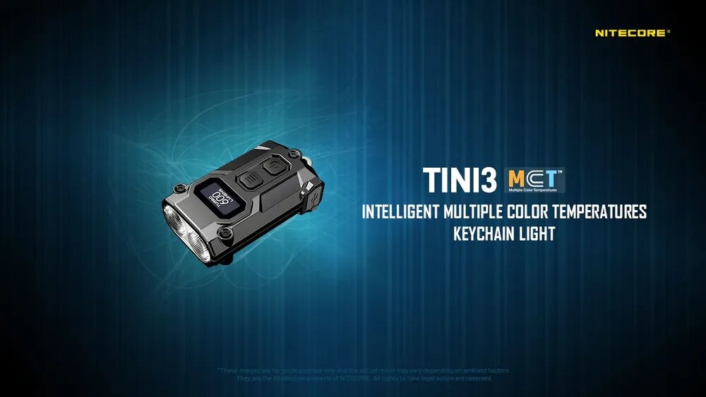 Фонарь ручной Nitecore TINI3, 600 люмен, встроенный аккумулятор, коралловый цвет, для кемпинга и туризма — фото 1