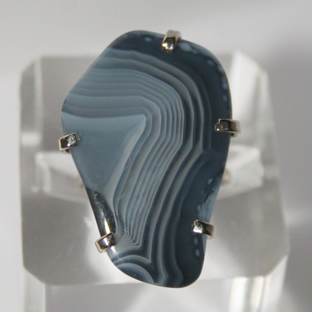 Кольцо, агат