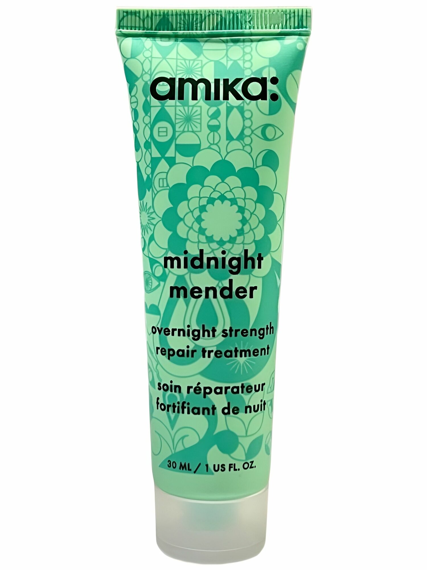 Ночное восстанавливающее средство для волос мини-формат AMIKA midnight mender overnight strength repair treatment 30ml