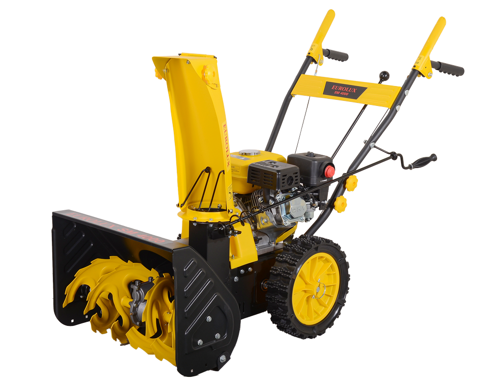 Снегоуборщик Eurolux SM 4000, 7 л. с, 4 вперед / 2 назад, ручной стартер