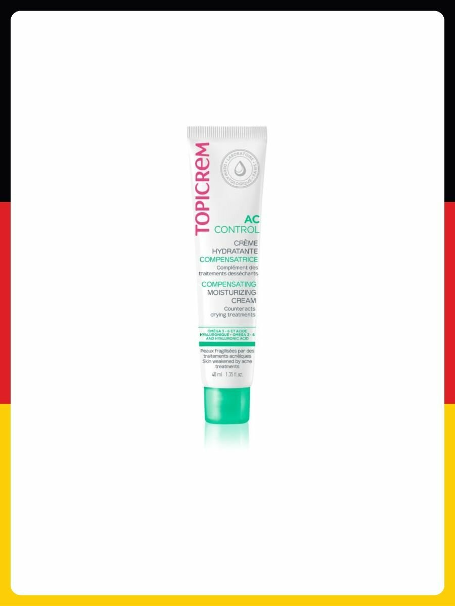 Крем для ухода за кожей Topicrem AC Compensating Moisturizing Cream for oily skin prone to acne, 40 мл