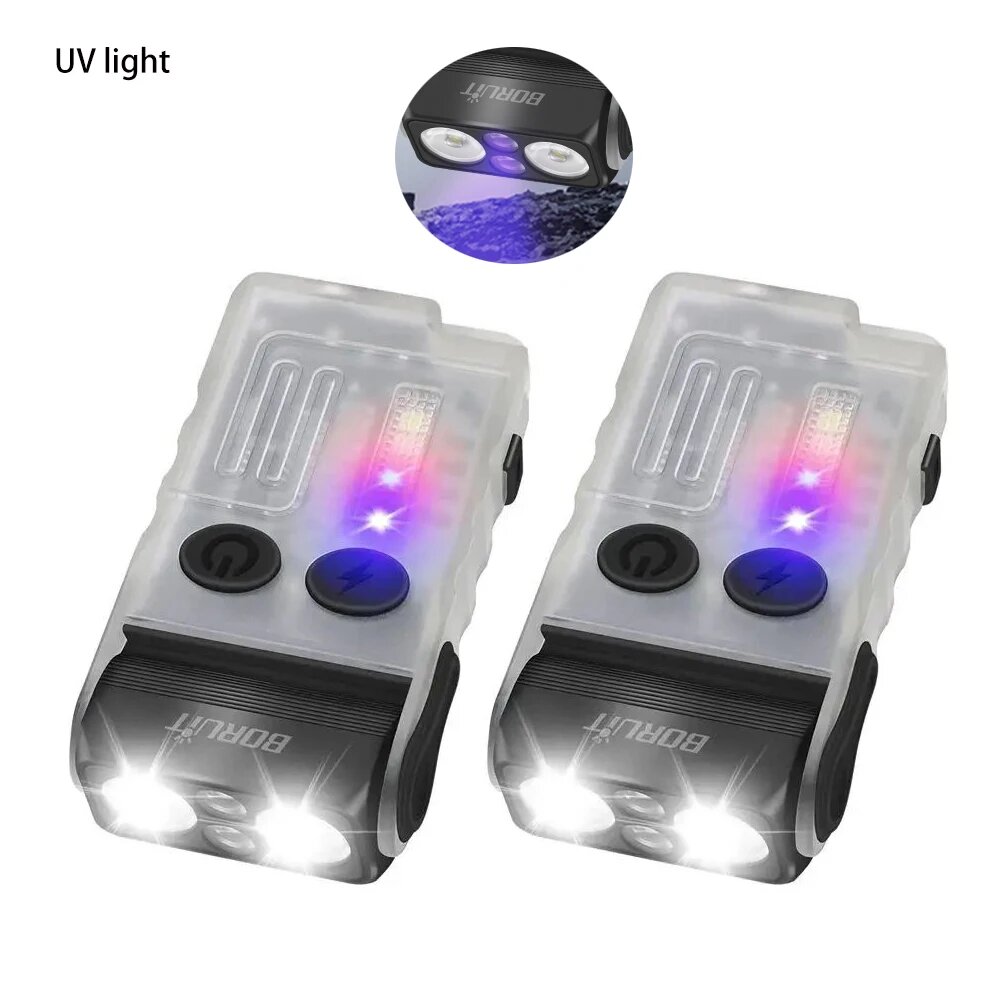 BORUiT V20-1 Фонарь с УФ-излучением 2pcs V20-1U