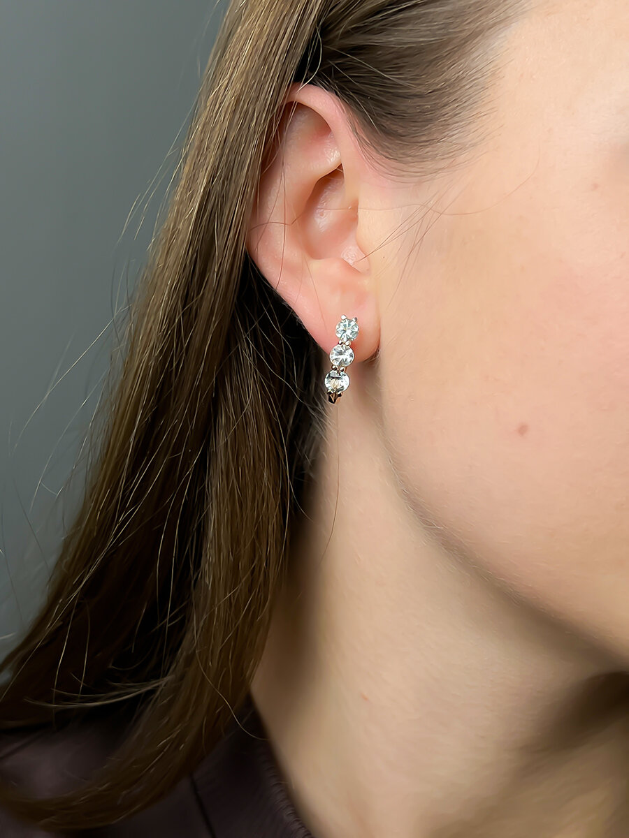 Серьги, красное золото, 375 проба, аквамарин