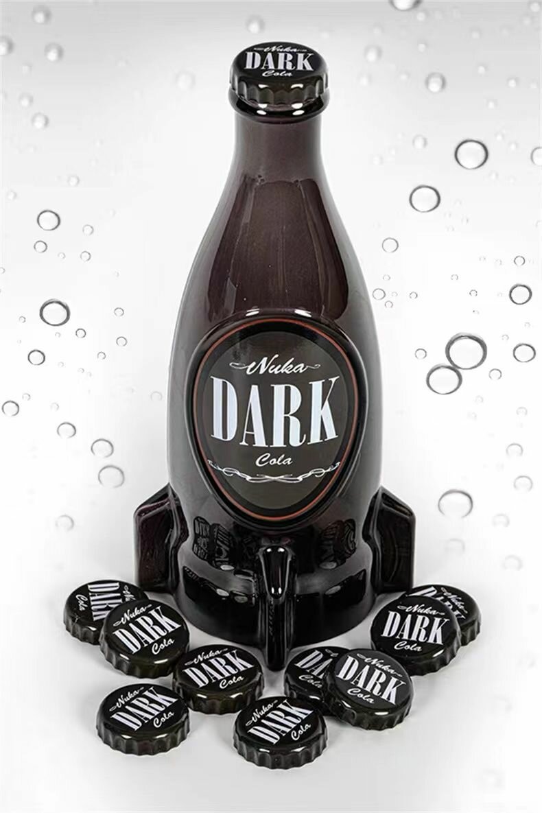 Fallout Coke Стеклянная бутылка DPI Игровые периферийные устройства (Fallout Rocket Бутылка колы и набор из 10 крышек)