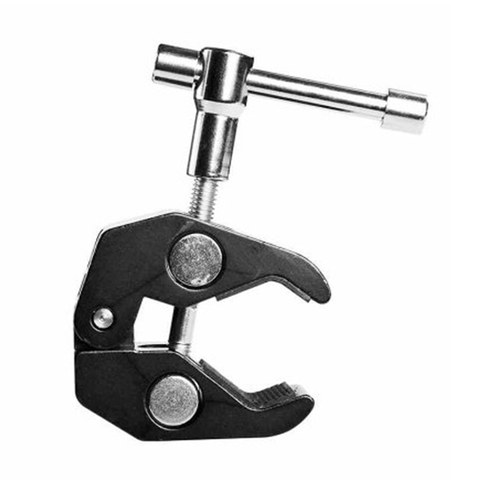 Клещ Краба Клепанье Клешня Крепление 2-5КГ Для Монитора Скоростного Вспышки LED Видео Света Микрофона Трипода Монопода, Черный, Алюминиевый сплав, 300г, 1шт