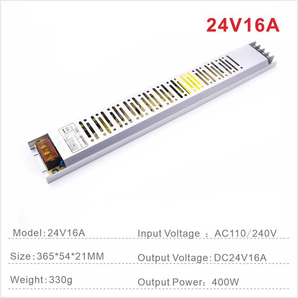 Трансформатор питания LED 12В/24В 60Вт/100Вт 24V16A