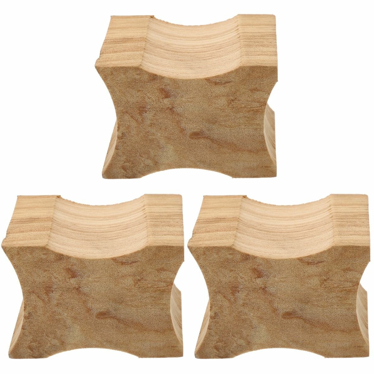 Набор из 3 бежевых подставок для грифа струнных инструментов, аксессуар для ремонта гитары