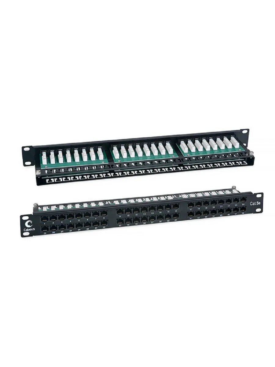 Патч-панель PLHD-48-CAT.5E-DUAL