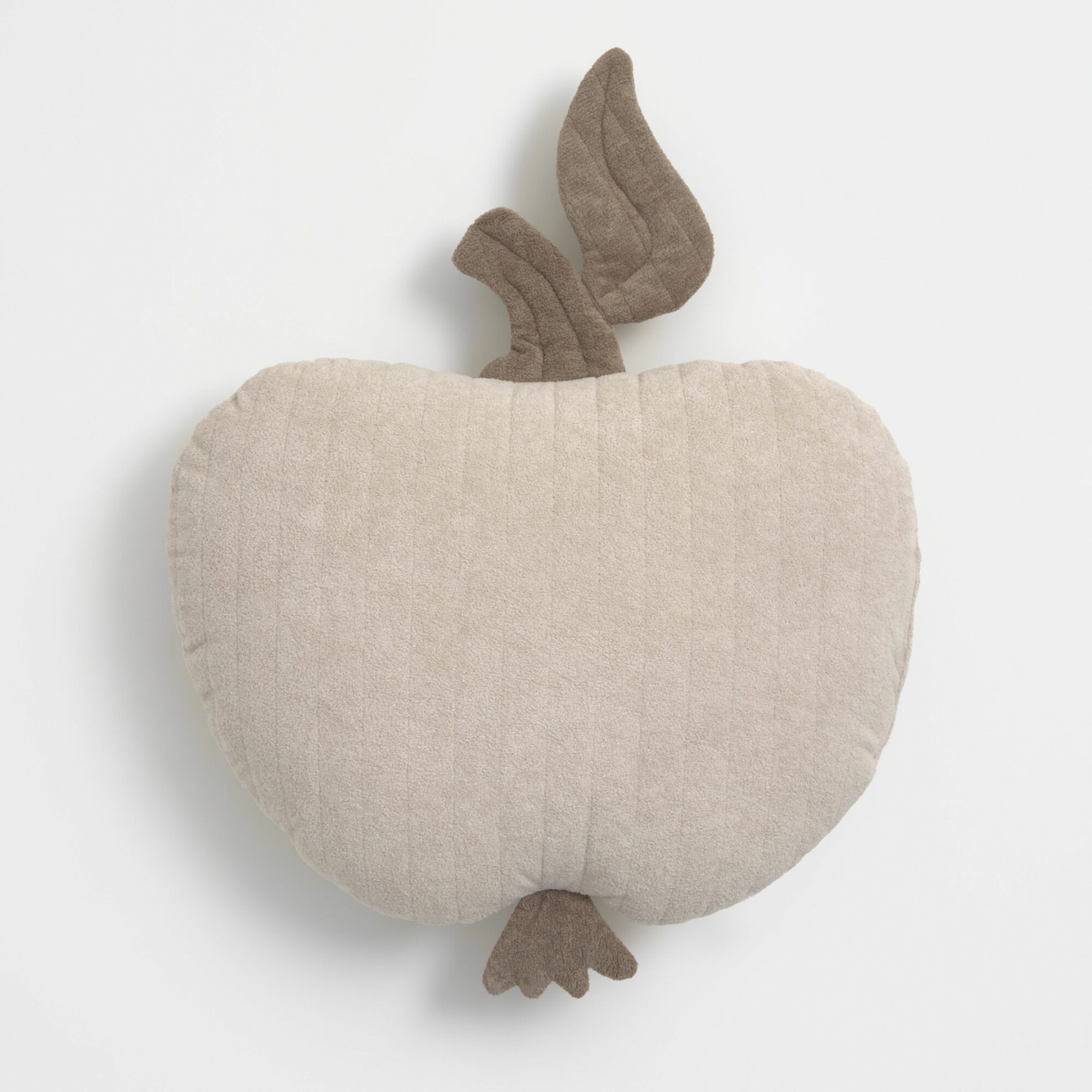 Подушка декоративная, 45x54 см, букле, бежевая, Яблоко, Boucle figure
