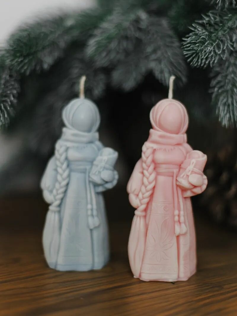 Свеча Берегиня мама, защита семьи и детей, на зачатие, оберег подарок, из пчелиного воска ароматическая