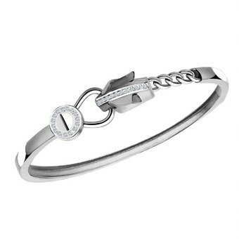 Браслет, серебро, 925 проба, фианит